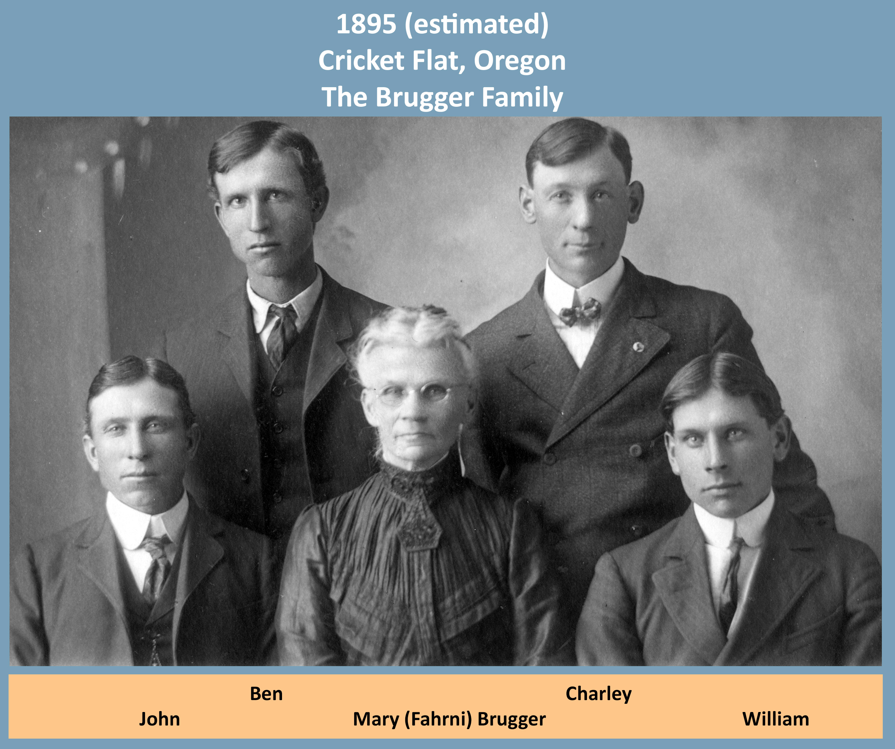 1895 estimated elgin oregon henry h hug portrait